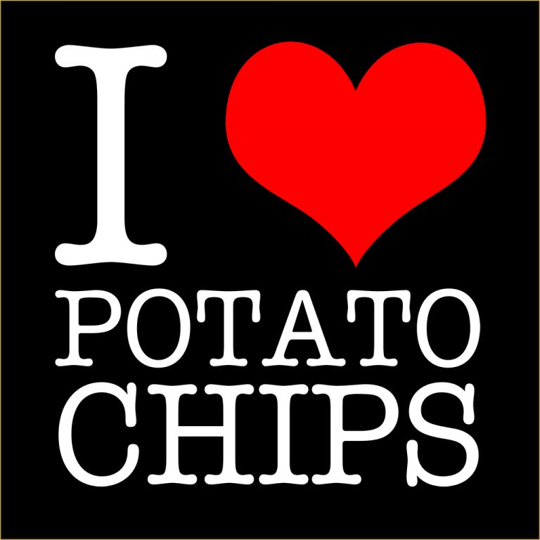 I Love Potato Chips T-Shirt - I Love T-shirts